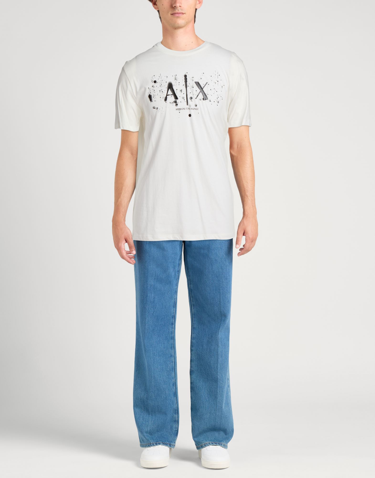 ARMANI EXCHANGE man t-shirt black size m cotton